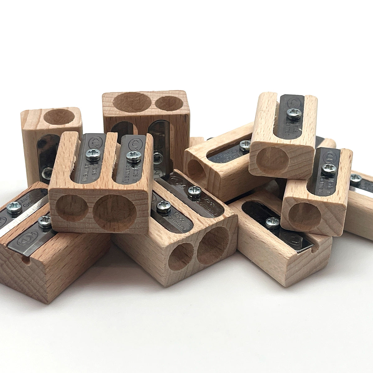 KUM Wooden Double Pencil Sharpener
