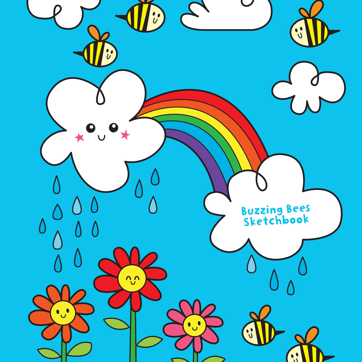Buzzing Bees Sketchbook - Large Drawing Book for Kids