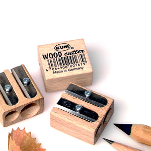 KUM Wooden Double Pencil Sharpener